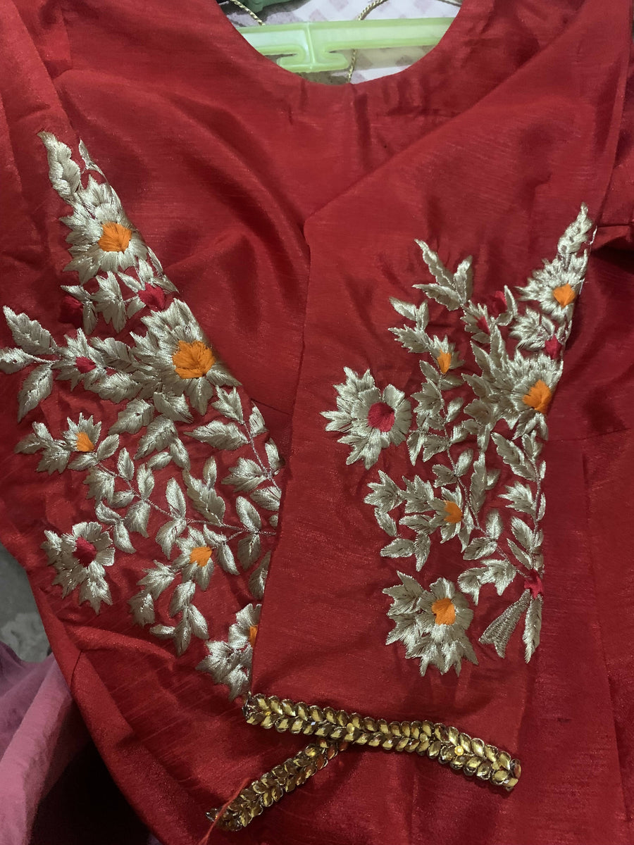 Red Color Frock | Women Froks & Maxis | Large | New – Bechlo.pk